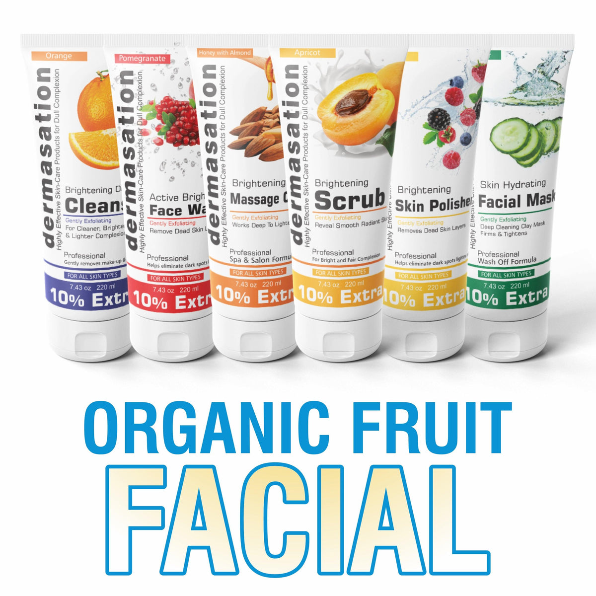 Organic Fruit Facial Kit 220g – Skin Mart